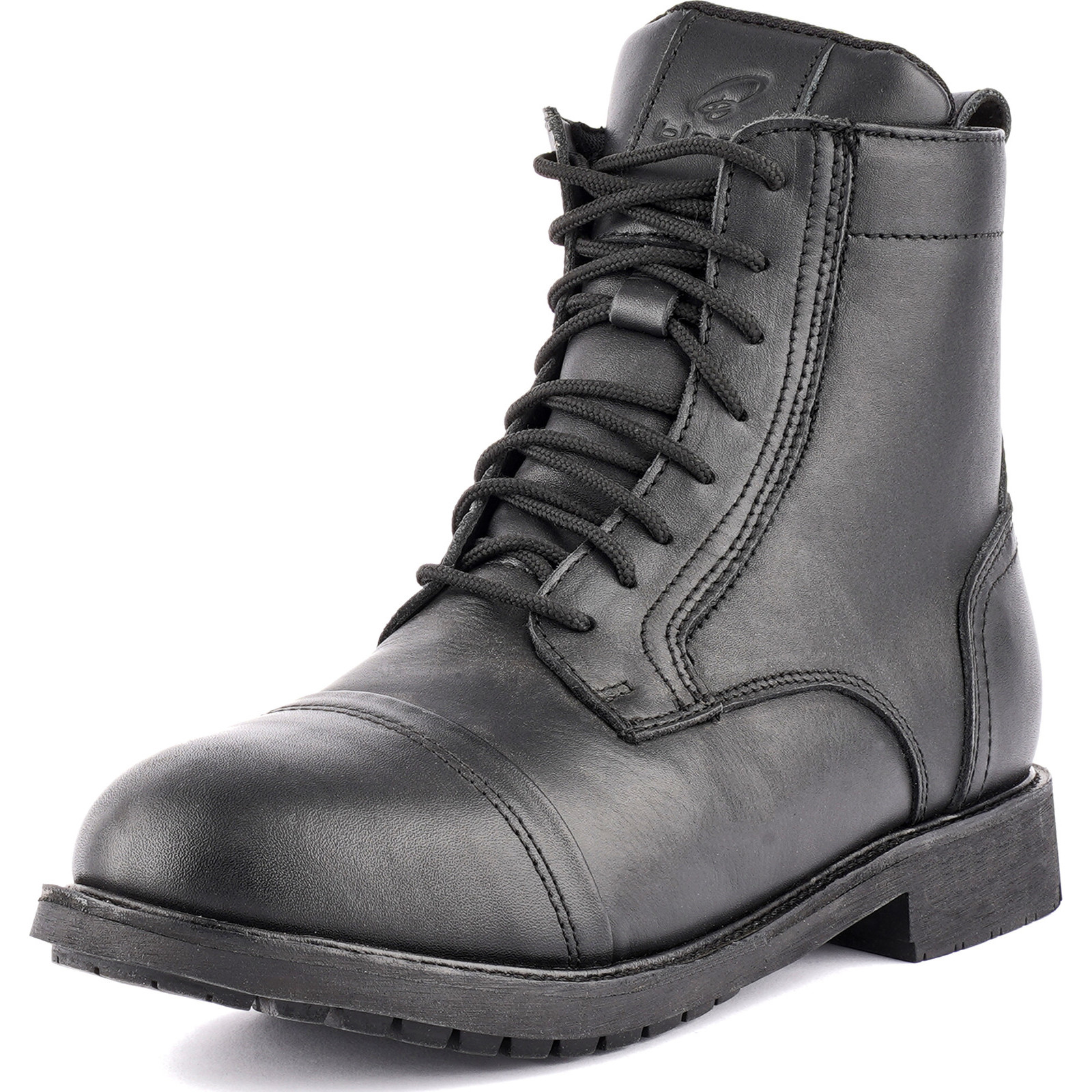 Black Guard Oxford Motorcycle Boots Leather Motorbike Smart Urban | eBay