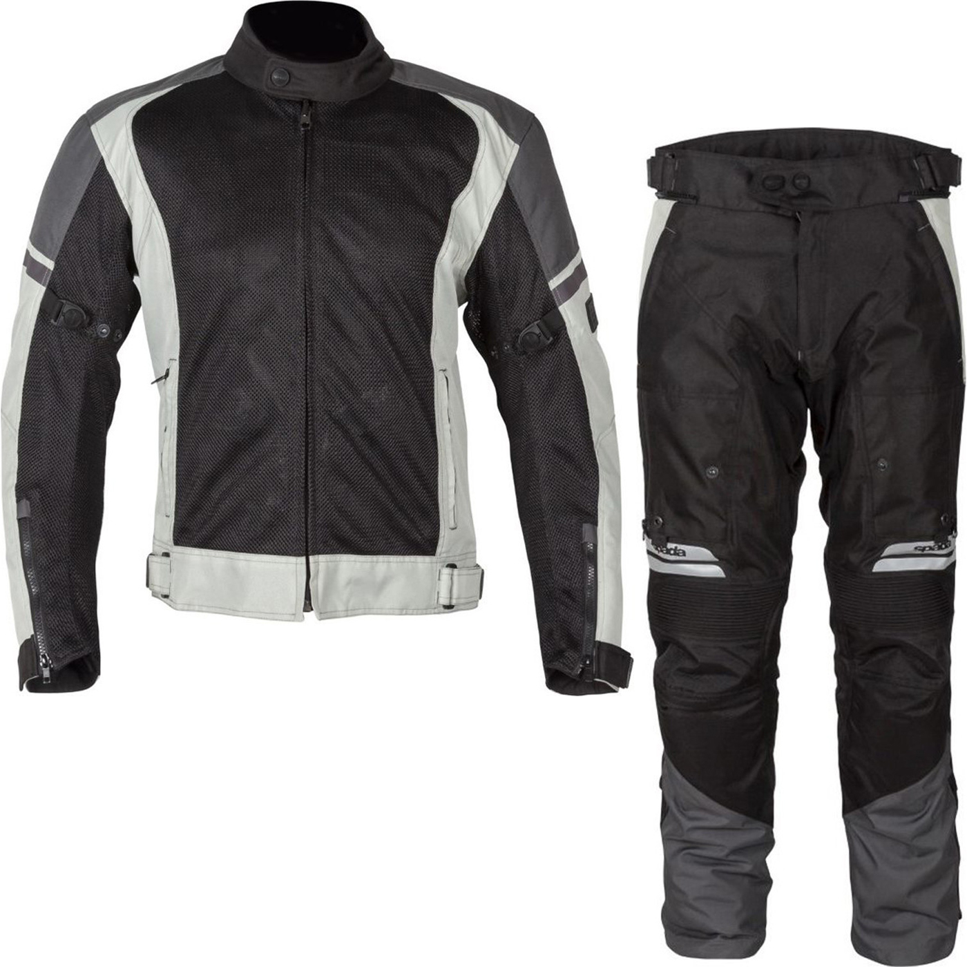 Spada Alberta CE Motorcycle Jacket & Trousers Grey Kit - Kits & Bundles ...