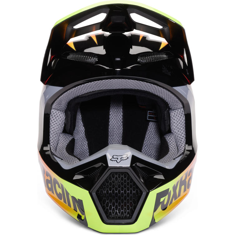 Fox Racing 2023 V1 Statk Motocross Helmet - Helmets - Ghostbikes.com