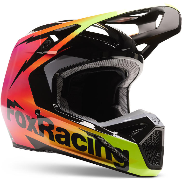 Fox Racing 2023 V1 Statk Motocross Helmet - Helmets - Ghostbikes.com