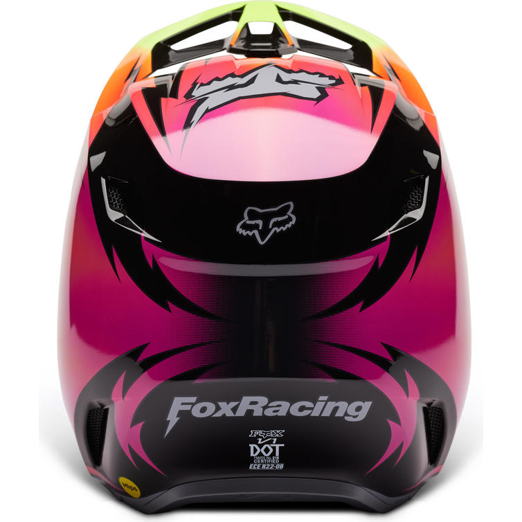 Fox Racing 2023 V1 Statk Motocross Helmet - Helmets - Ghostbikes.com