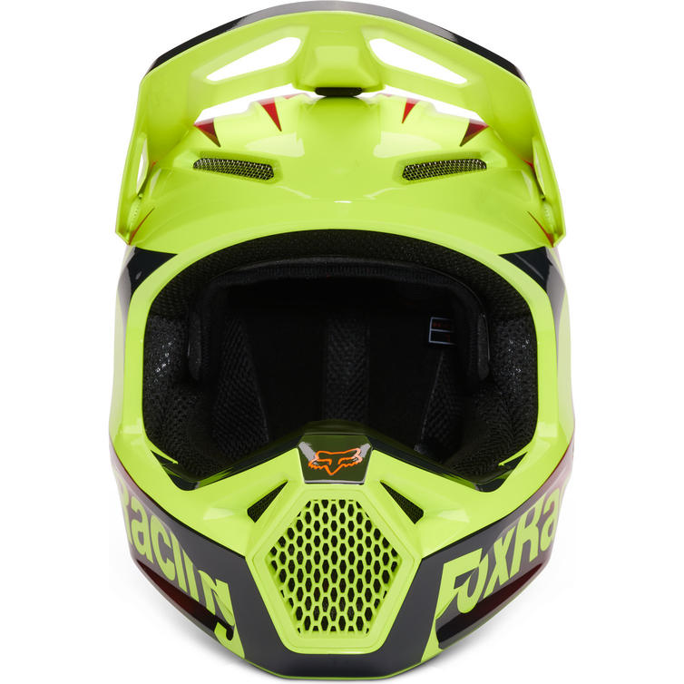 Fox Racing 2023 V1 Statk Motocross Helmet - Helmets - Ghostbikes.com
