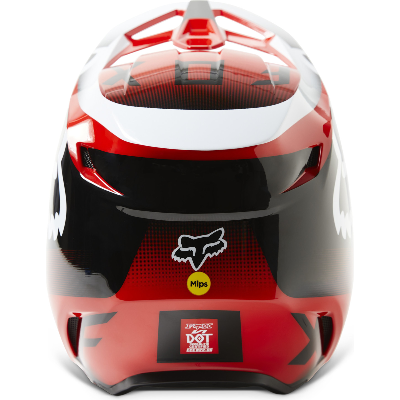 Fox Racing 2023 V1 Leed Flo Red Motocross Helmet - Helmets - Ghostbikes.com