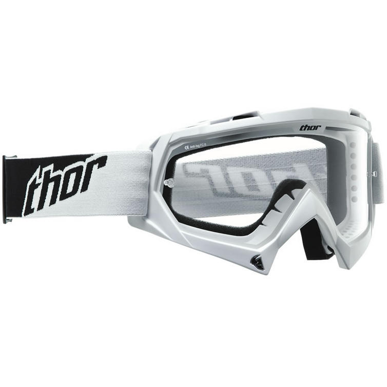 Thor Enemy Solid Youth Motocross Goggles White - Motocross Goggles ...