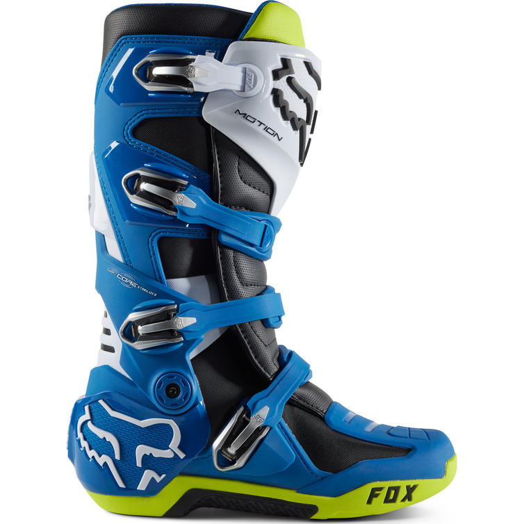 Fox Racing Motion Blue Yellow Motocross Boots - New Arrivals ...