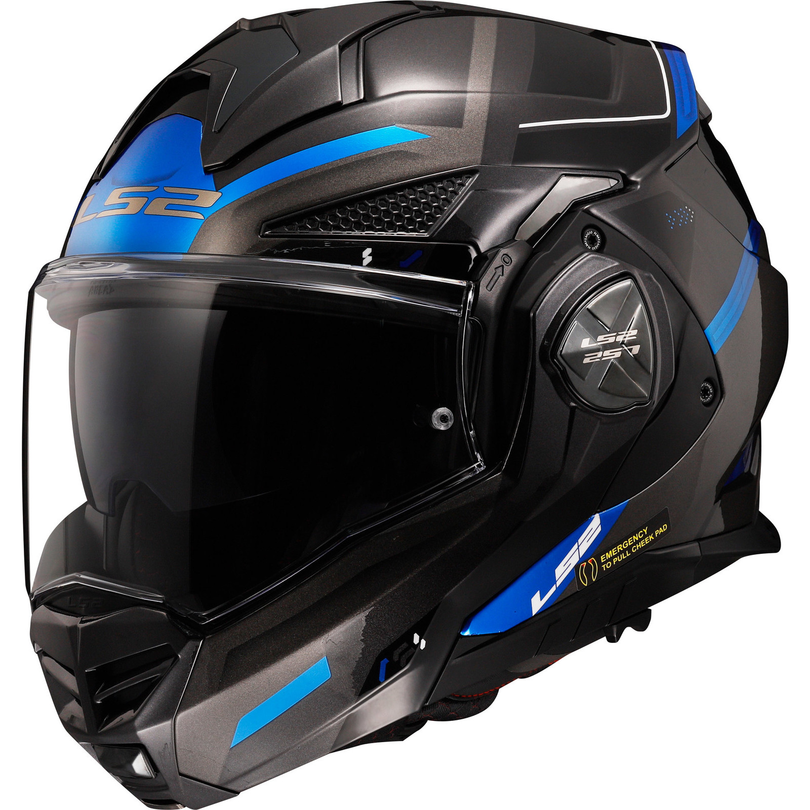 LS2 FF901 Advant X Spectrum Flip Front Motorcycle Helmet & Visor Bike ...