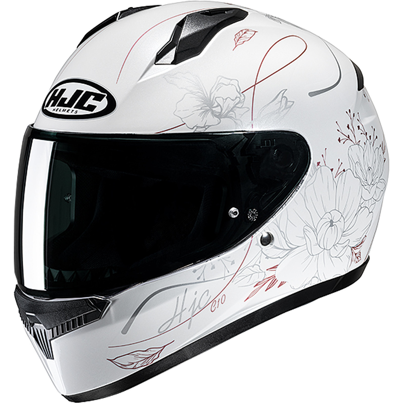HJC C10 Epic Ladies Motorcycle Helmet Motorbike Bike Full Face Crash ...