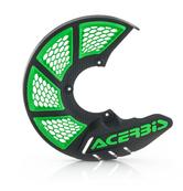 Green///Acerbis X-Brake 2.0 Front Vented Disc Cover - Black/ Green ...