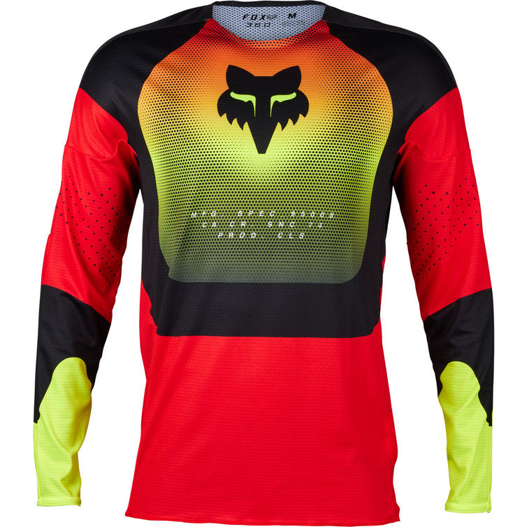 Fox Racing 2024 360 Revise Red Yellow Motocross Jersey - Jerseys ...