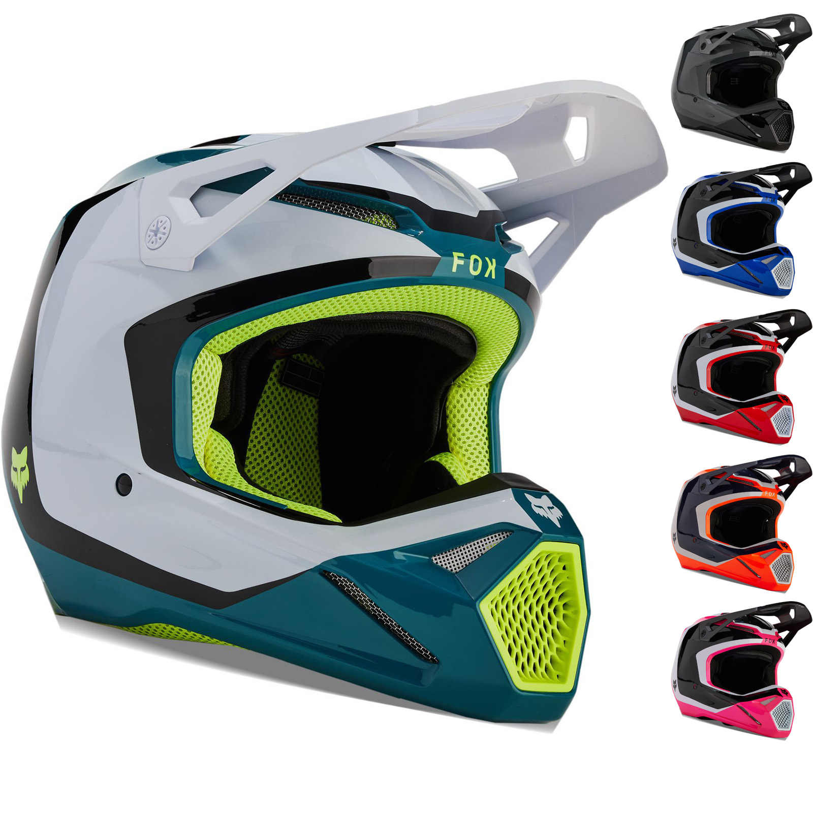 Fox Racing 2024 V1 Nitro Motocross Helmet - Helmets - Ghostbikes.com