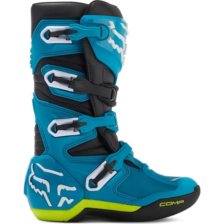 Fox Racing 2024 Comp Youth Motocross Boots - Blue Yellow - New Arrivals ...