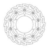 Moto Master Flame Series Floating Front Right Brake Disc - Yamaha YZF ...