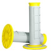 Renthal G192 MX Dual Compound 1/2 Waffle Grips - Grey/Yellow//Yellow ...