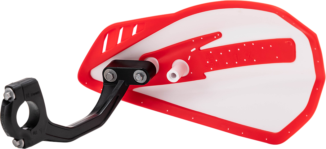 Red///Cycra Cyclone Handguards - White/Red - Hand Guards - Ghostbikes.com