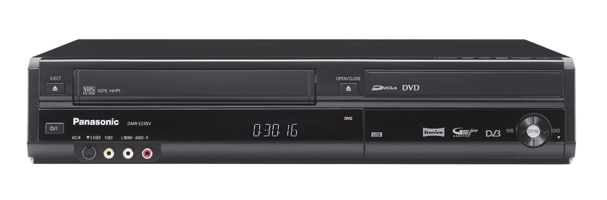 Panasonic DMREZ49 DVD Recorder with Digital Tuner, VHS VCR DMREZ49VEBK ...