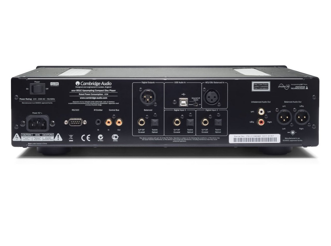 Cambridge Audio Azur 851C Upsampling CD Player DAC Digital Pre-Amp ...