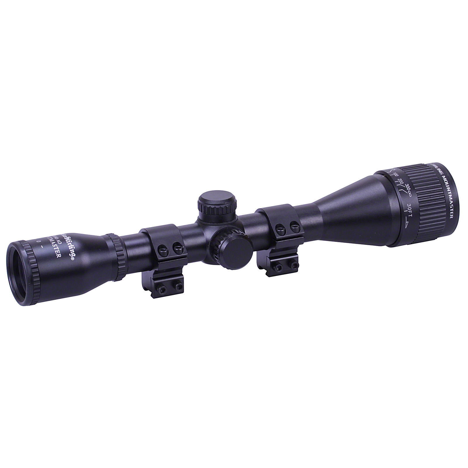Nikko Stirling Mountmaster 4x40 Parallax AO Rifle SCOPE + 11mm 3/8 ...
