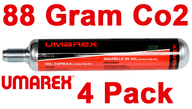 4 x UMAREX 88g Co2 Airsource Co 2 Cartridge Air Rifle 88 Gram Gas Paintball | eBay
