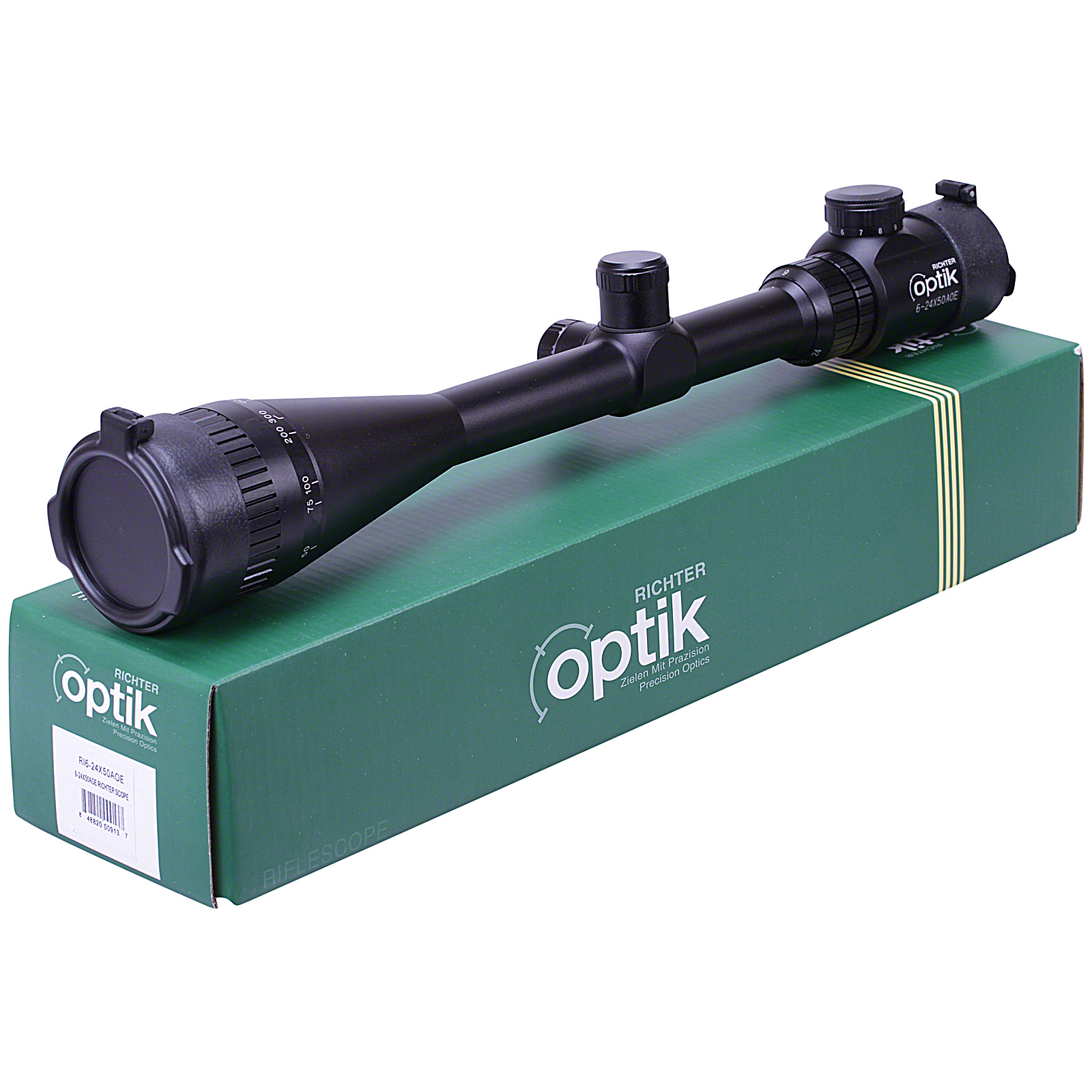 Richter Optik 6-24x50 AO Mil Dot Illuminated Exact Zoom Riflescope ...