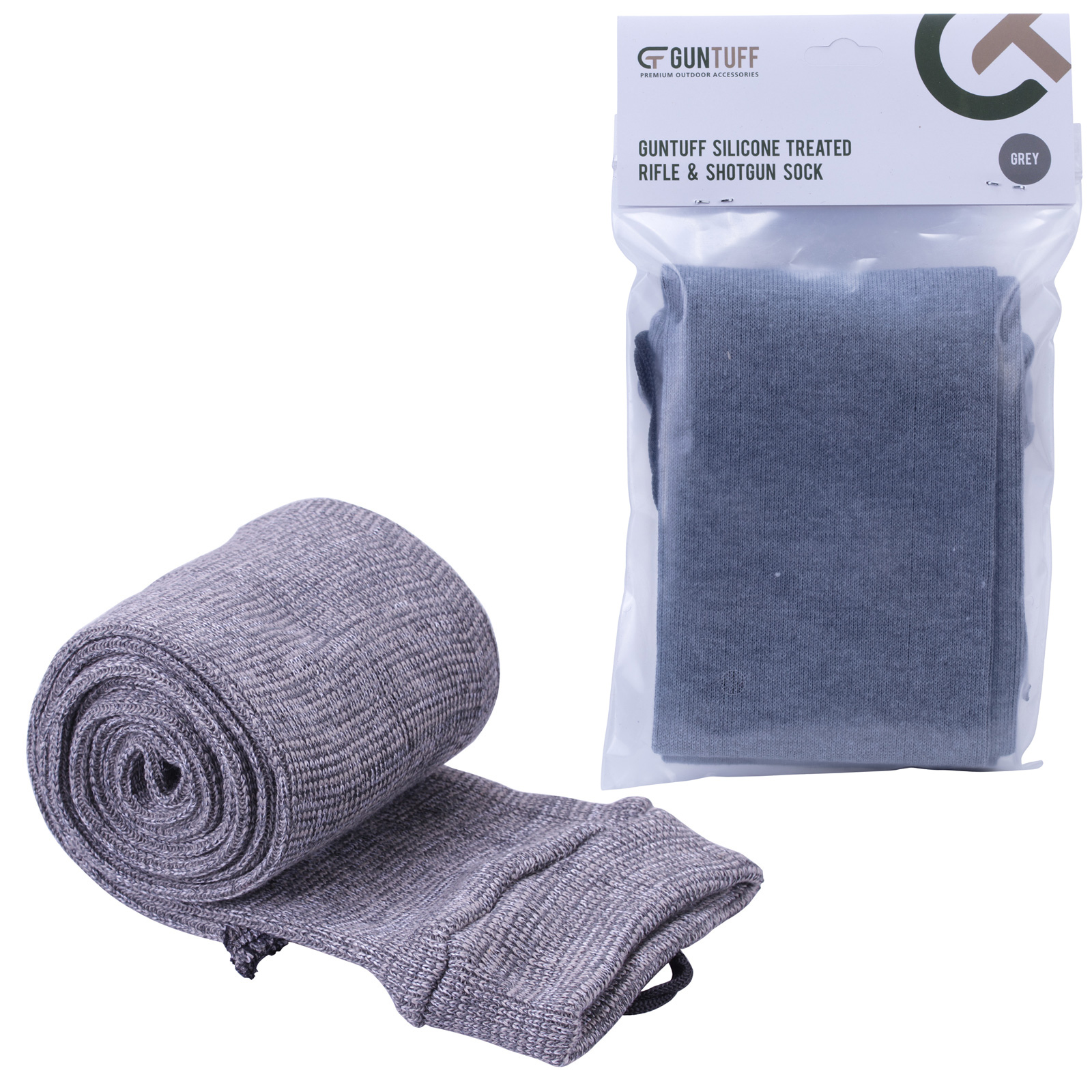 GunTuff Silicone Treated Gun Sock Rifle Airgun Shotgun 52" Case Black ...