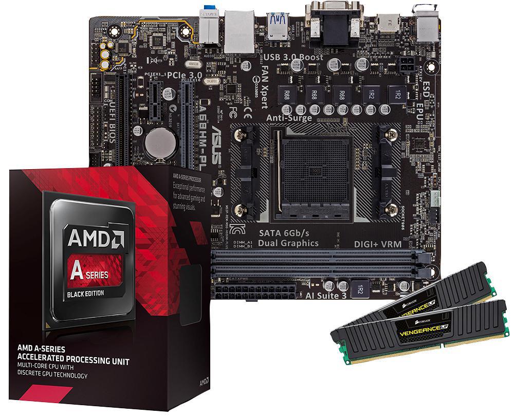Amd (advanced Micro Devices) Media Mogul Kit A68hm-plus/a8 Cpu/ram | eBay