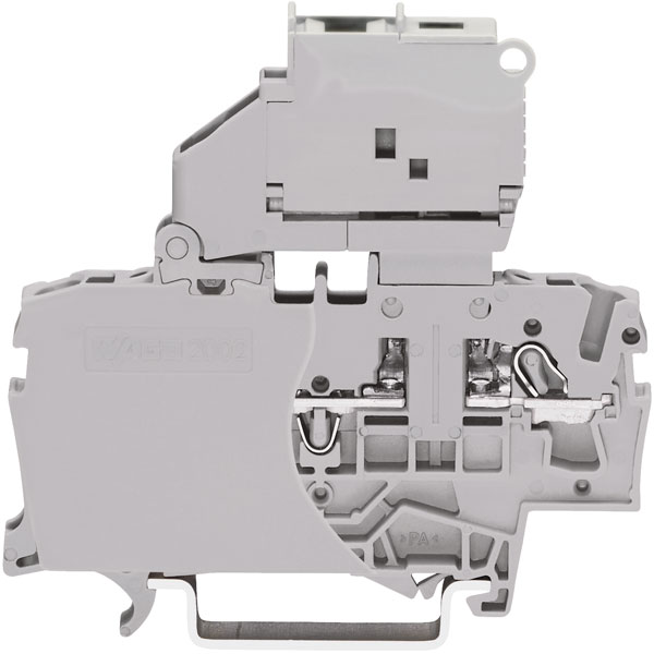 WAGO 2002-1611 2 Conductor Fuse Disconnect Terminal Block Grey ...