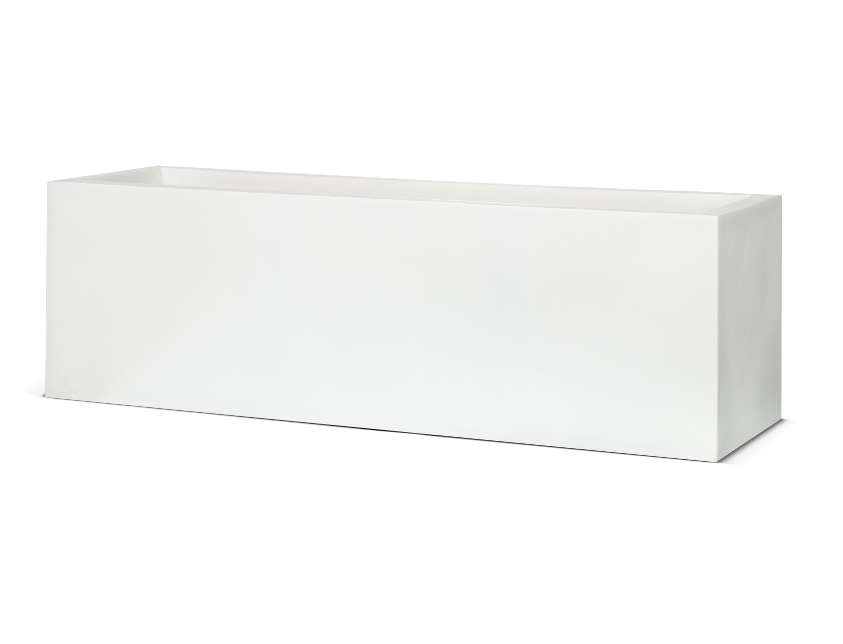 White Terrazzo Look Low Rectangle Planter Capi Lux Garden Flower Box ...