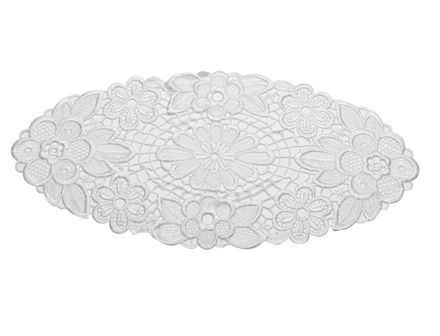 Pack of 6 Floral Lace Oval Doilies Traditional Doyleys Vintage Home ...