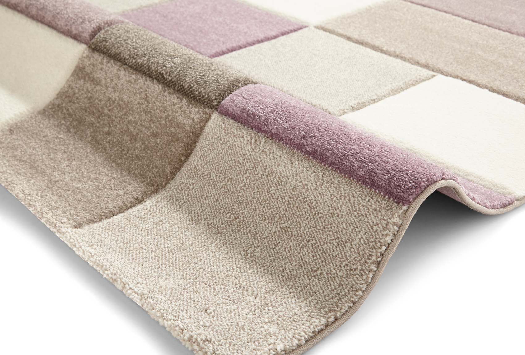 Think Rugs Square Design Mat 100% Polypropylene Durable Modern Home ...