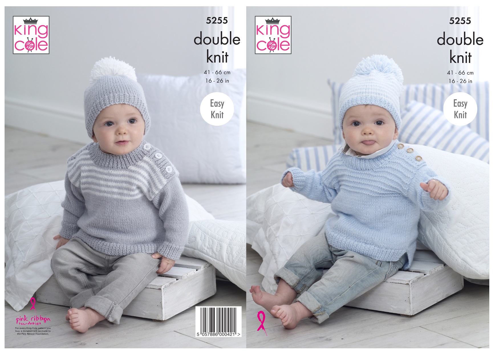 King Cole Double Knitting Pattern - Baby Sweaters & Hats (5255 ...