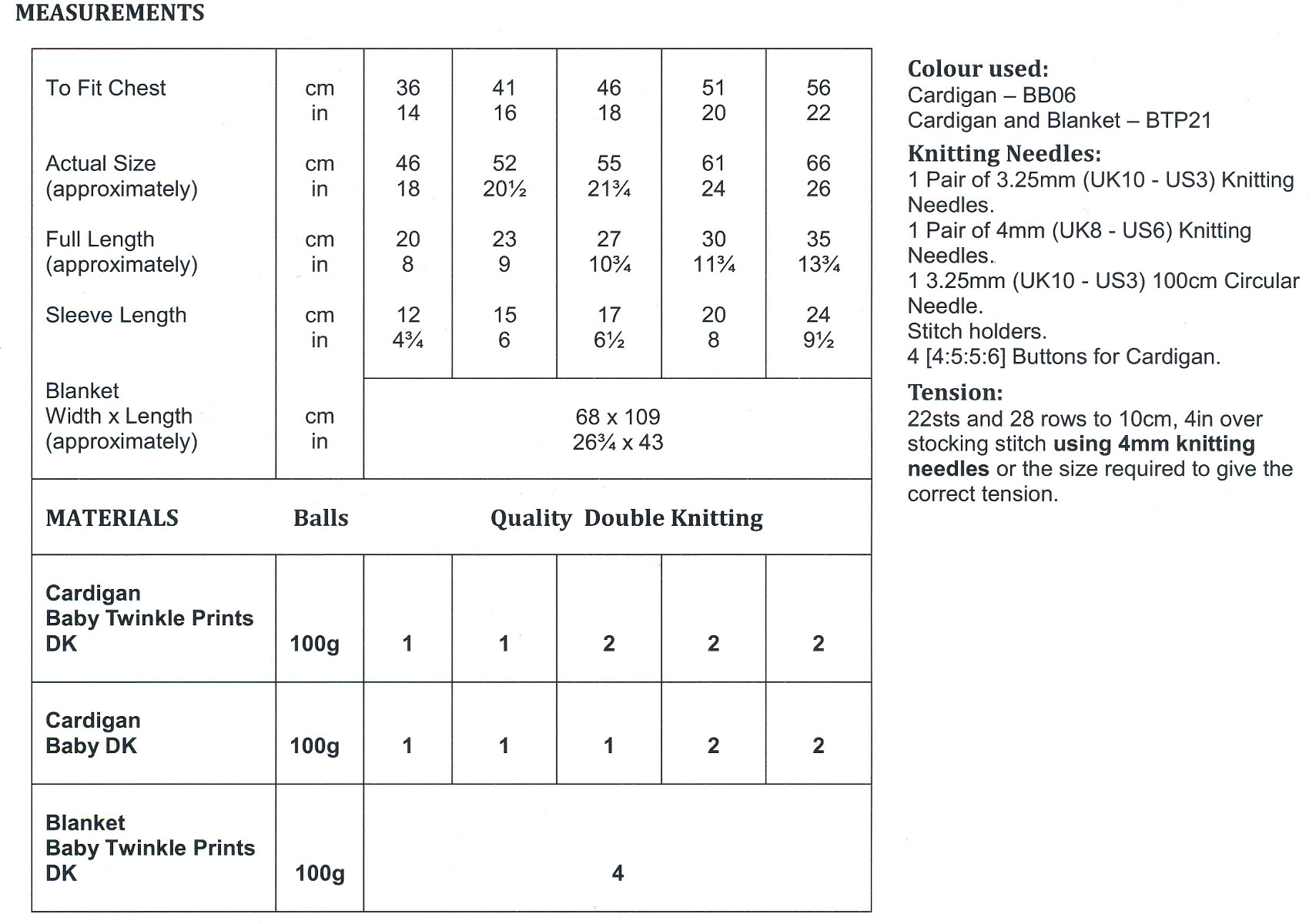 James Brett Double Knitting Pattern - Baby Cardigan & Blanket (JB681 ...