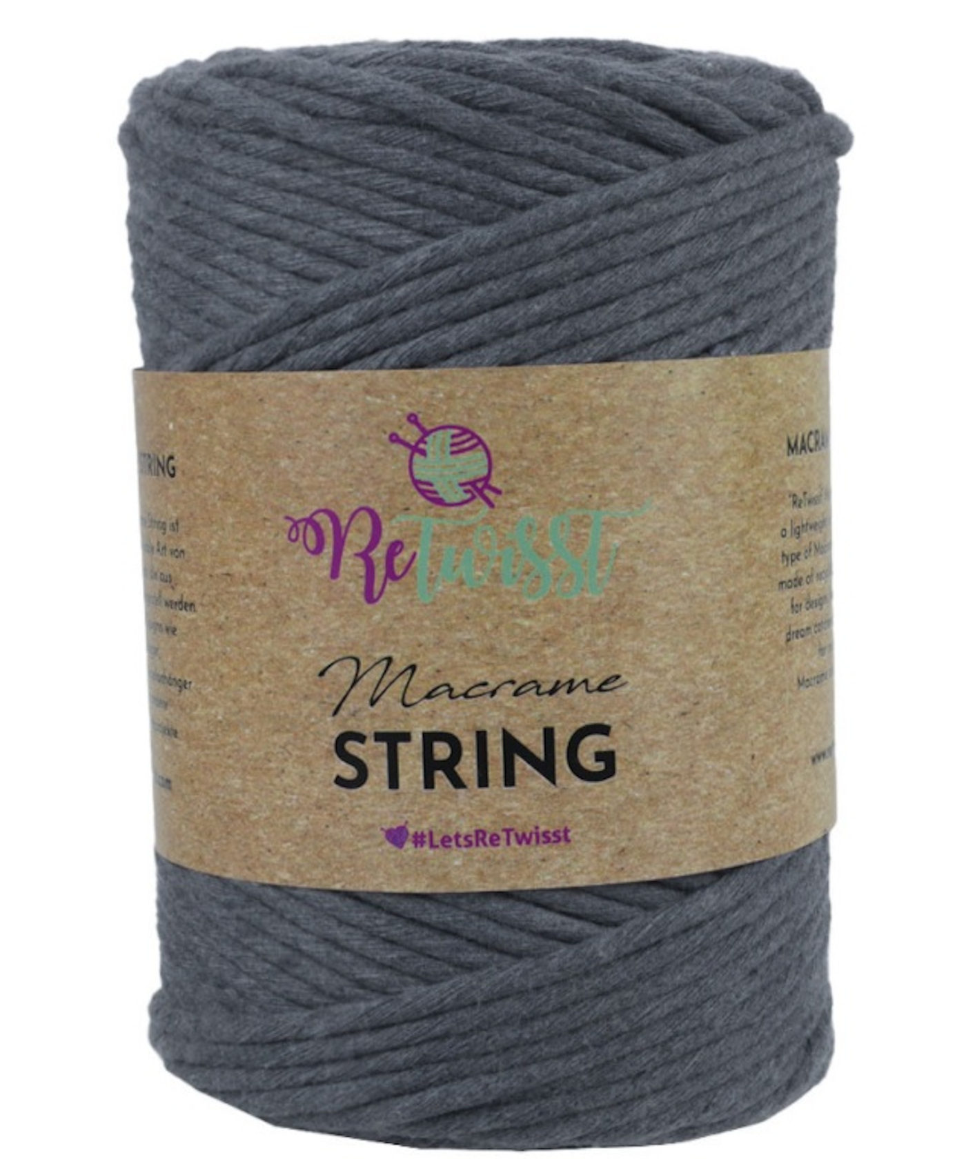 Retwisst Macrame String - 3mm Single Twist 500g (4 Shades) – Mill Outlets
