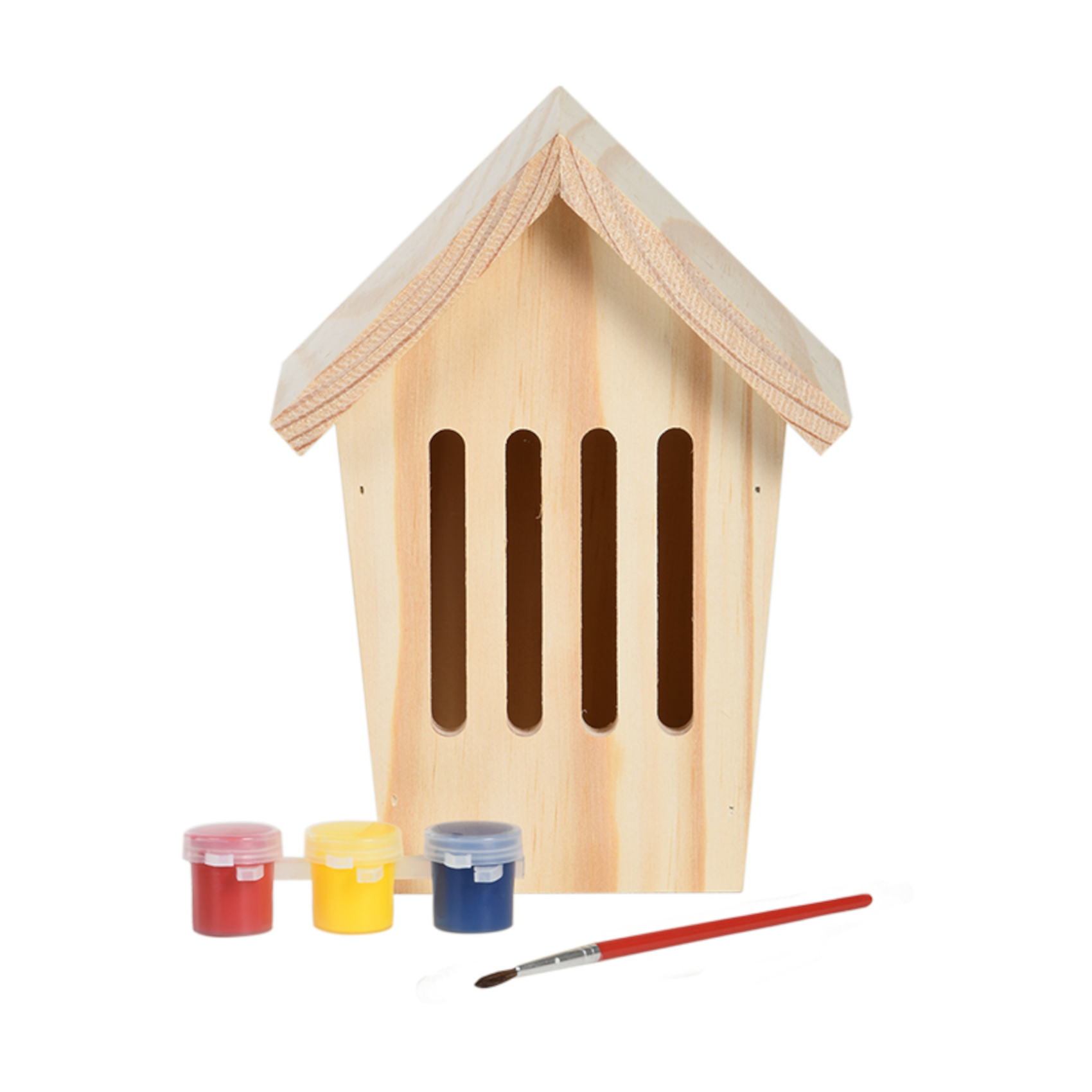 Paint Your Own Wooden Butterfly House Kit with 3 Paint Pots & 1 Brush ...