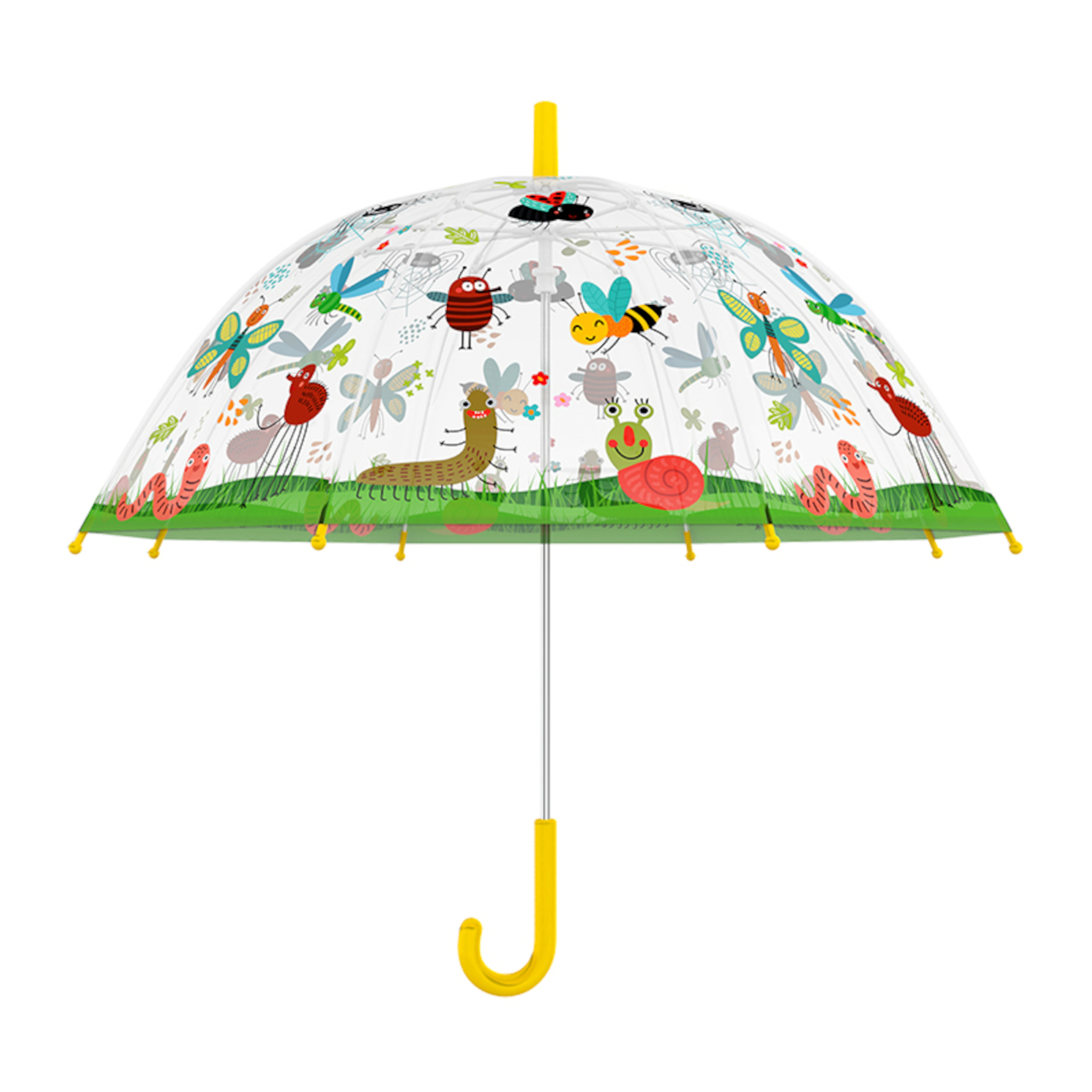Fallen Fruits Kids Transparent Umbrella with Multi-Coloured Insects ...