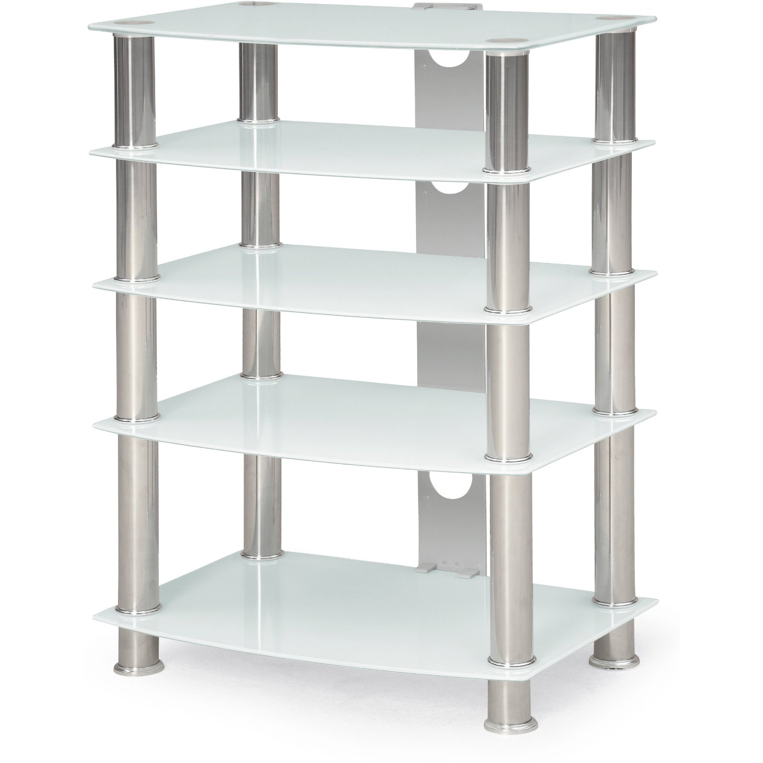 Centurion Supports Galalgo 5-Shelf Gloss White TV / Hi-Fi / AV Rack ...