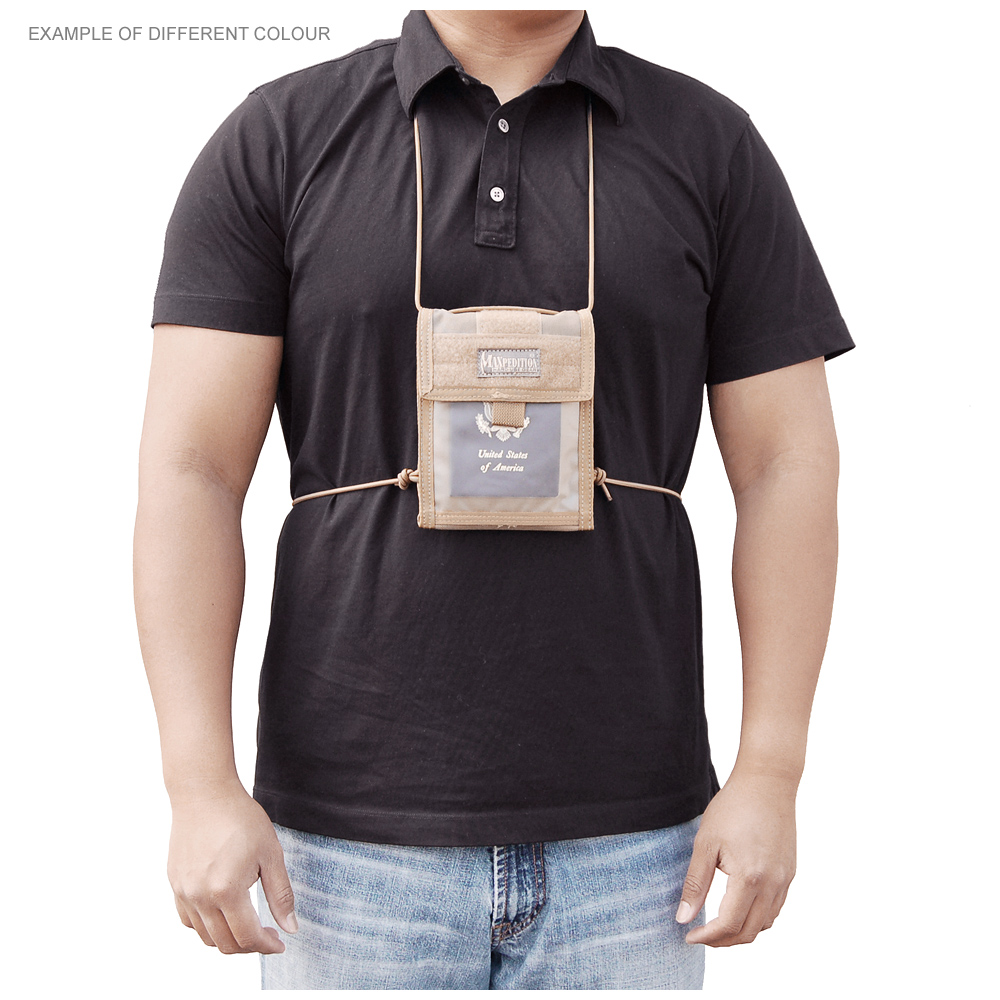 MAXPEDITION TRAVELER DELUXE TACTICAL NECK WALLET ID CASE PASSPORT ...