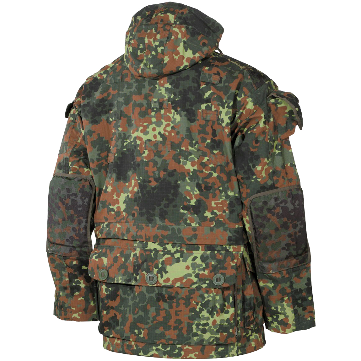 MFH Commando Jacket Tactical Hooded Smock Mens Army Ripstop Coat ...