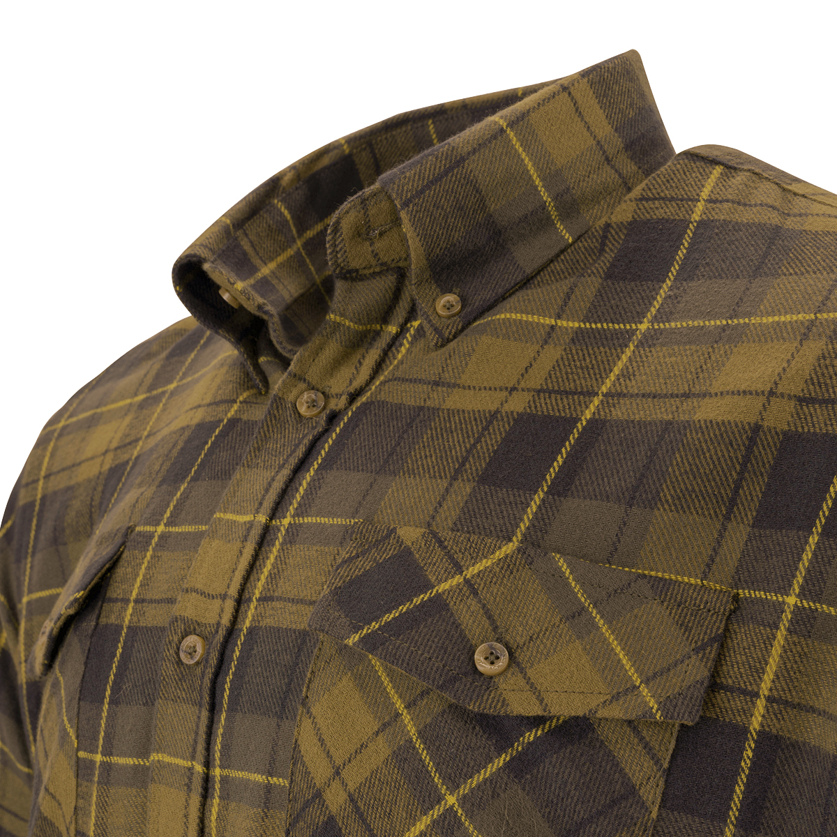 Jack Pyke Flannel Shirt Mens Hiking Hunting Outdoor Long Sleeve Cotton ...