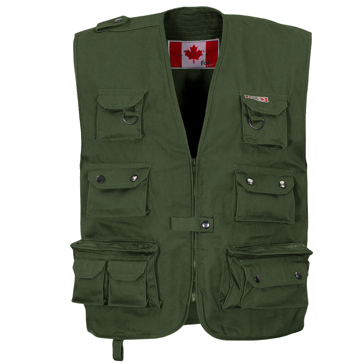 Fox Outdoor Heavy Vest Mens Hunting Travel Fishing Tactical Hiking OD ...