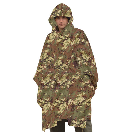 WATERPROOF HOODED US ARMY RIPSTOP FESTIVAL RAIN PONCHO MILITARY CAMPING ...