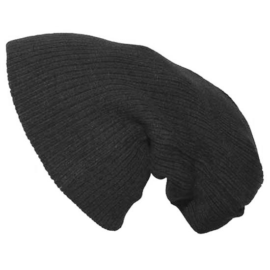 Pro Company Extra Long Knitted Beanie Hat Black | Cold Weather Caps ...