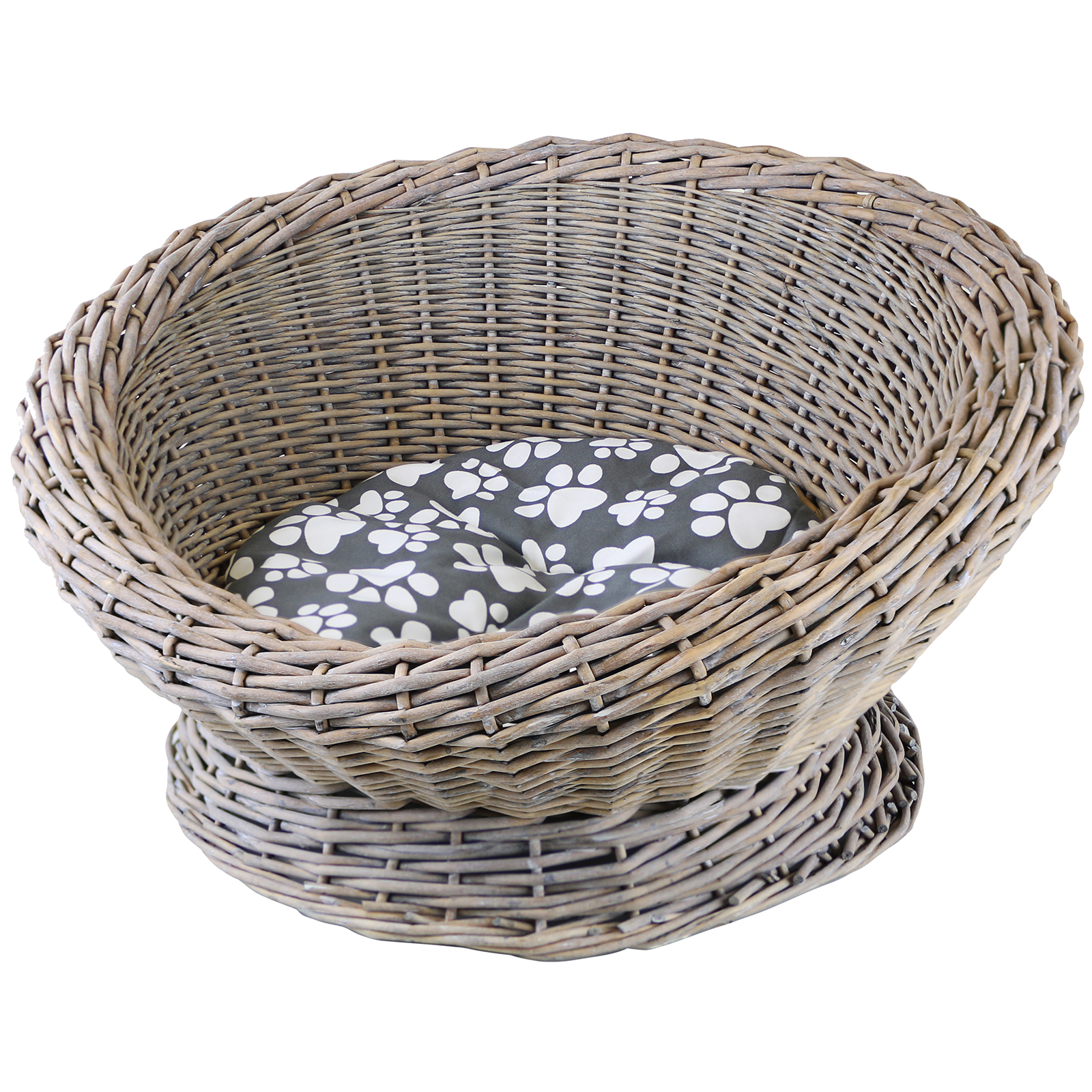 Wicker Cat Bed Grey at Jordan Old blog