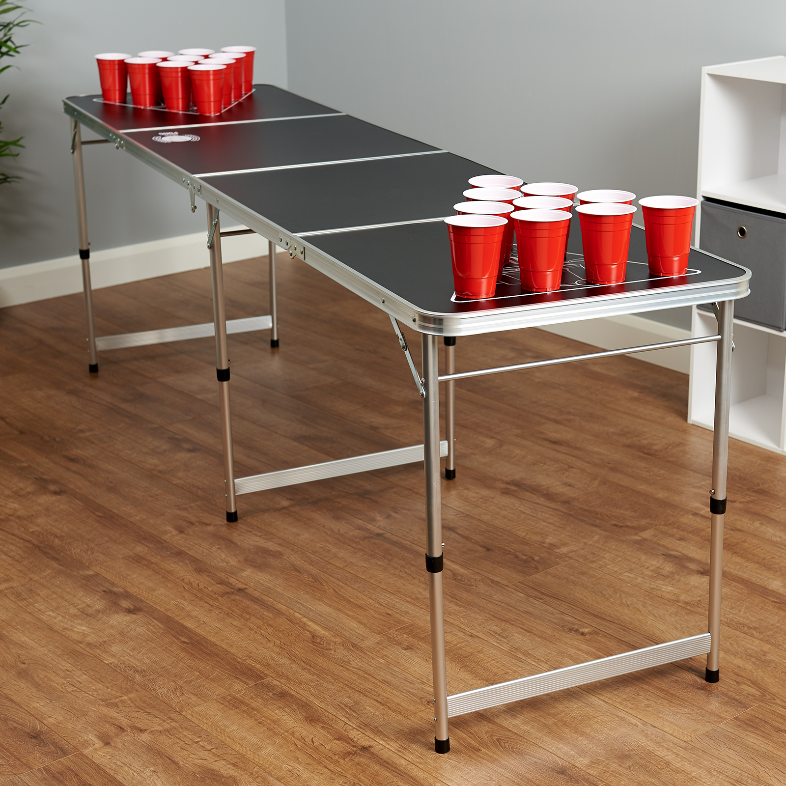 OFFICIAL SIZE 8 FOOT FOLDING BEER PONG TABLE BBQ PARTY DRINKING OFFICIAL SIZE 8 FOOT FOLDING BEER PONG TABLE BBQ PARTY DRINKING