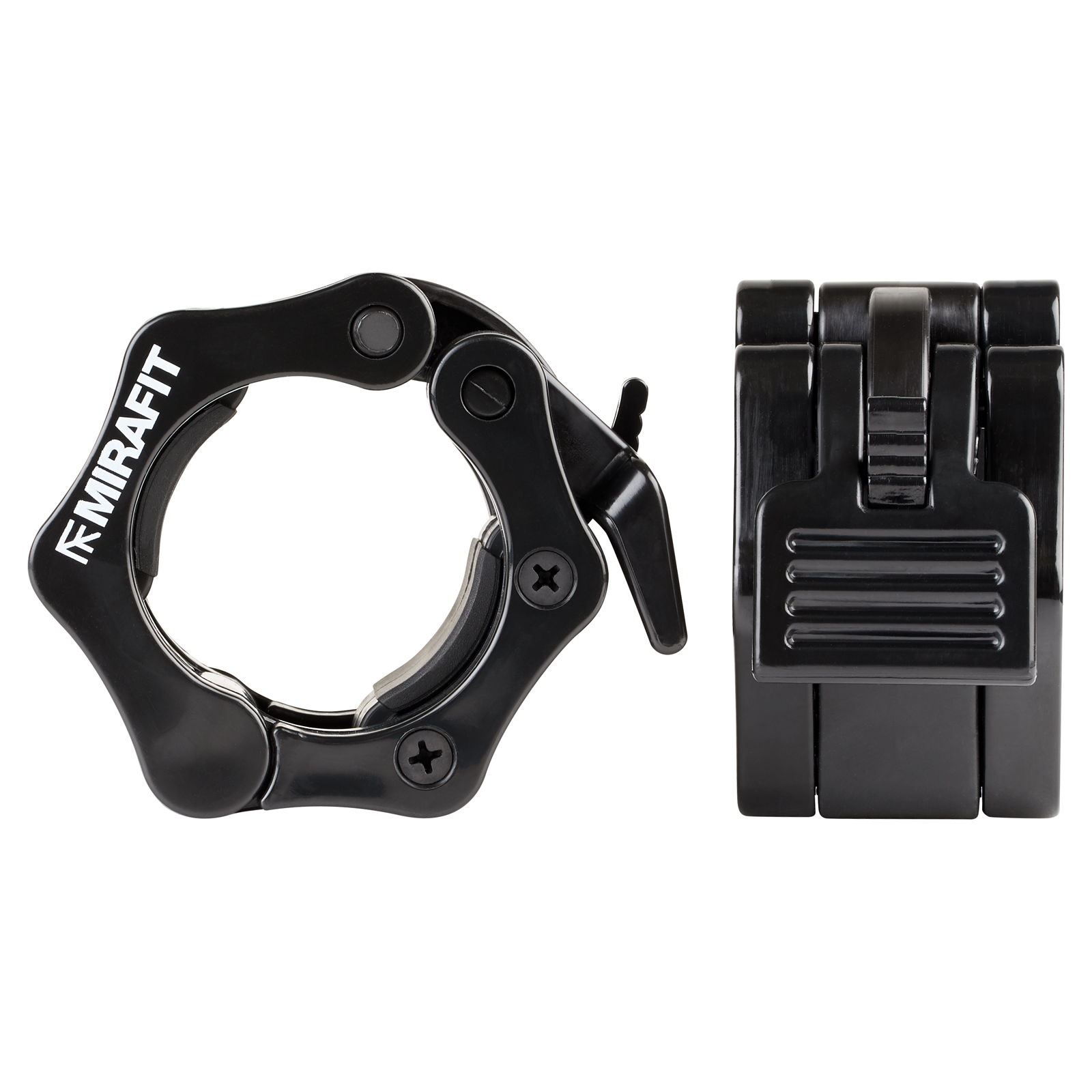 Mirafit 50mm Olympic Weight Bar Clamp Collars - Black for sale online ...