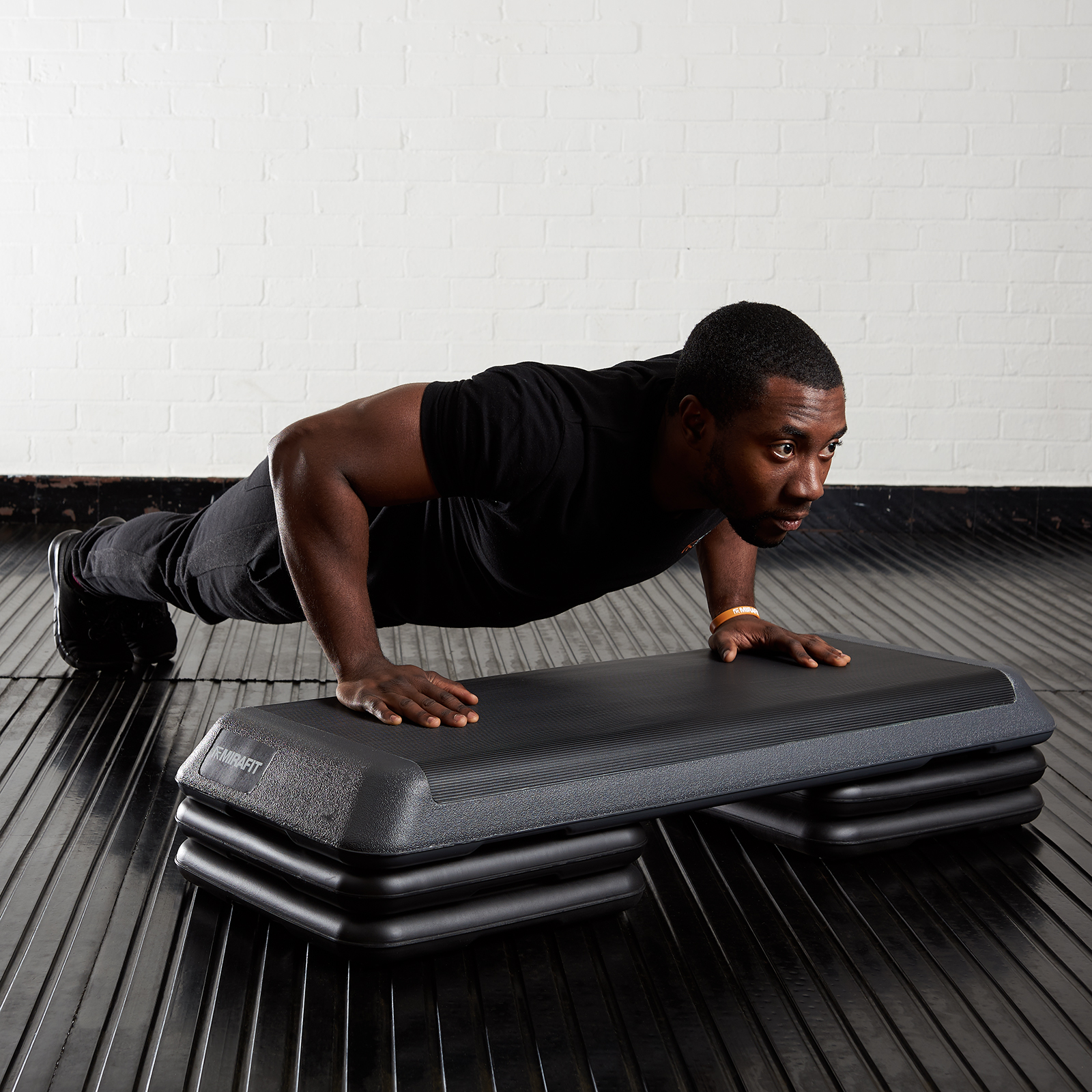 Mirafit Deluxe 108cm Aerobic Gym Step Platform Board/Exercise/Ab ...