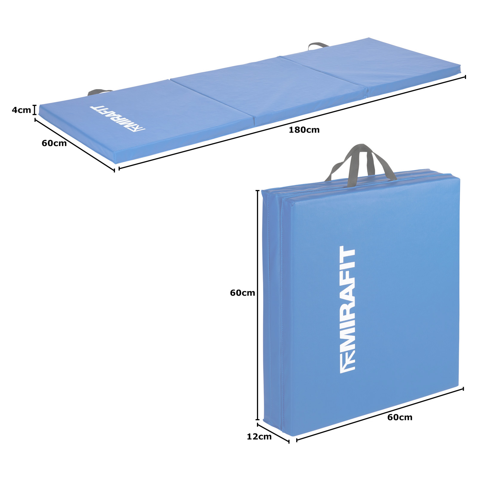 Mirafit Folding Exercise Mat - Choice of Colours for sale online | eBay