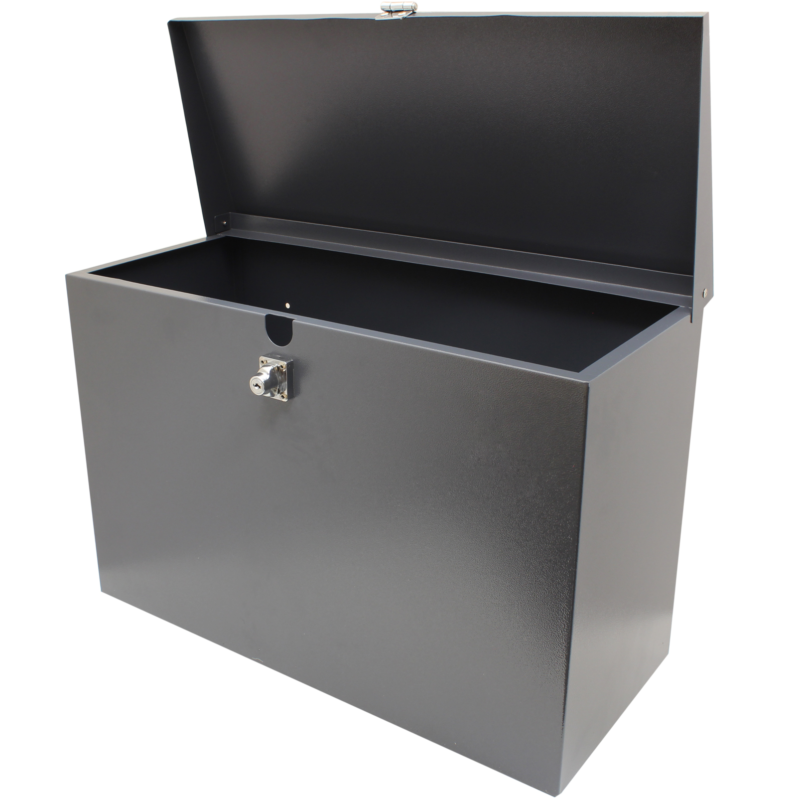 HARDCASTLE LARGE GREY LOCKABLE LETTERBOX/PARCEL BOX HOME DELIVERY ...