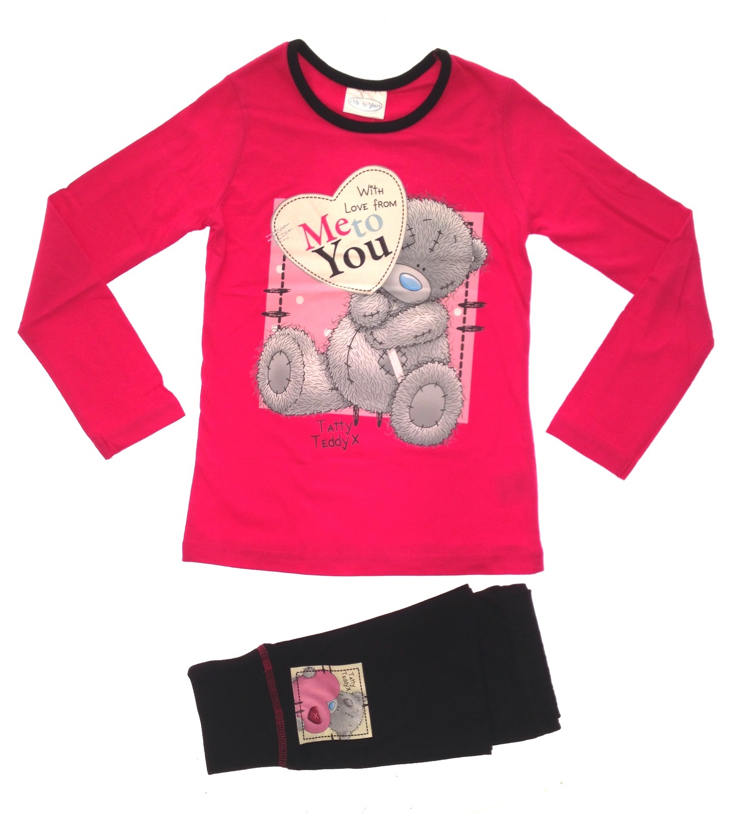 Kids Girls Pyjamas Me To You Tatty Teddy Long Pj's Set Childrens Size 3 ...