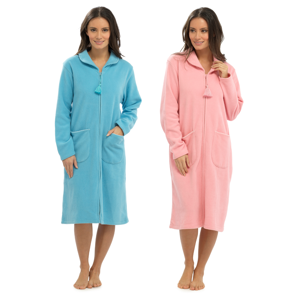 Outlet Solde France robe de chambre polaire femme avec fermeture eclair ...