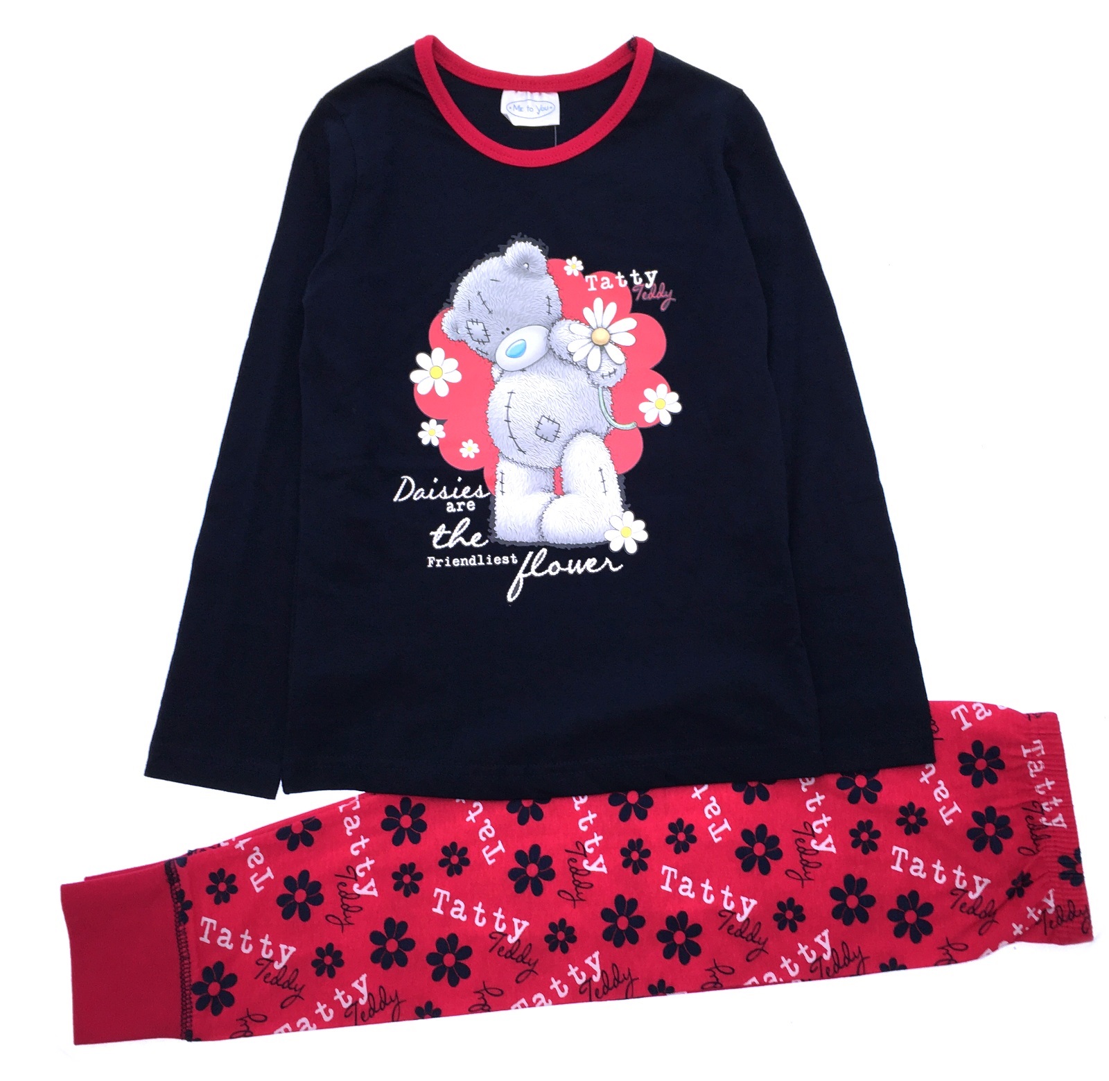 Kids Girls Pyjamas Me To You Tatty Teddy Long Pj's Set Childrens Size 3 ...